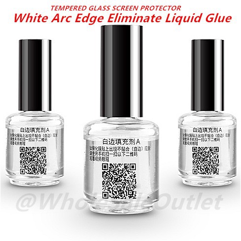 (Ready Stock) White Edge liquid Tempered Glass Screen protector oil ...