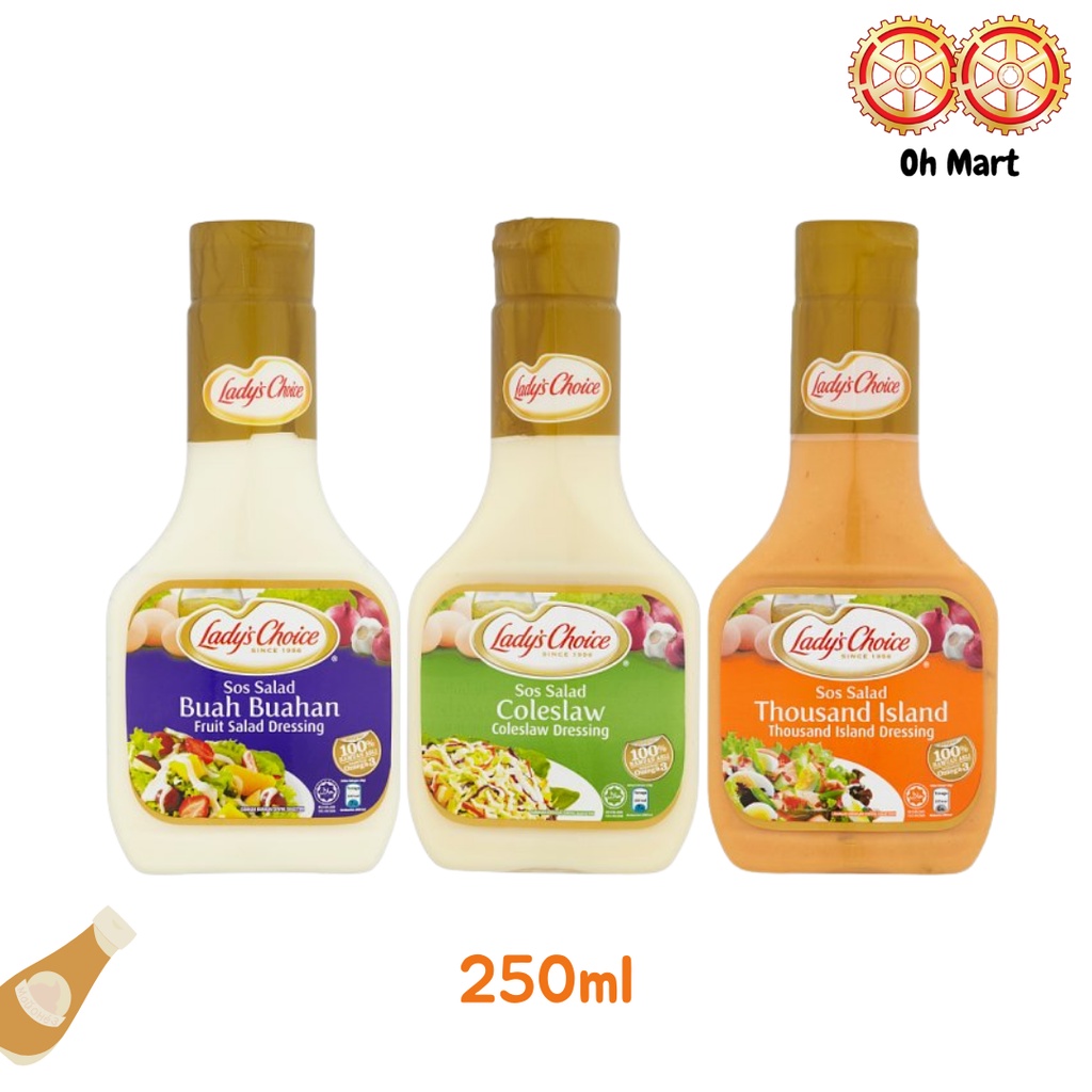 Lady's Choice Fruit Salad/ Coleslaw/ Thousand Island Dressing/Sos Salad ...