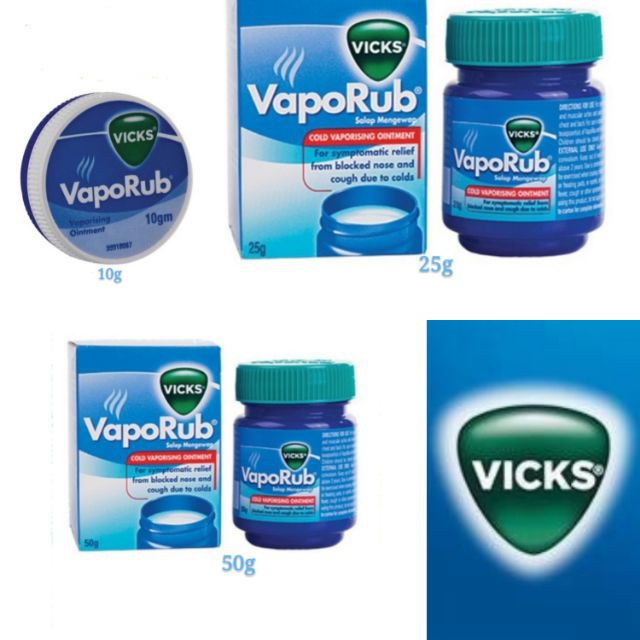 Vicks Vaporub Ointment (10g/25g/50g) | Shopee Malaysia