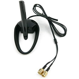 Gigabyte WIFI Antenna 2.4GHz Dual Male RP-SMA Connectors Magnetic Base ...