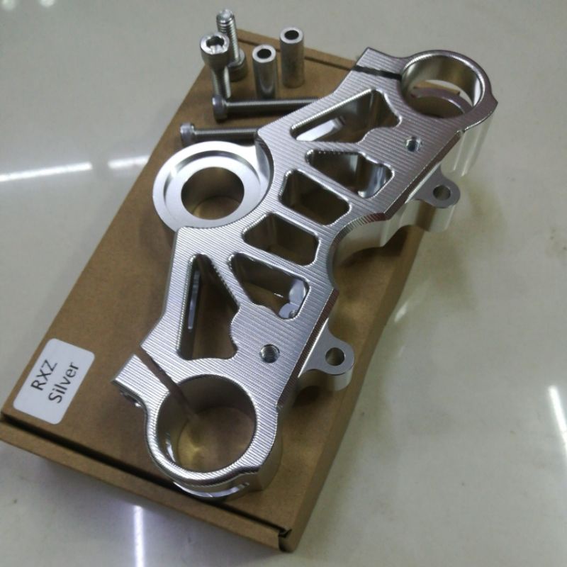YAMAHA RXZ CROWN BILLET HANDLE BRACKET WITH BUSH +SCREW SET | Shopee ...