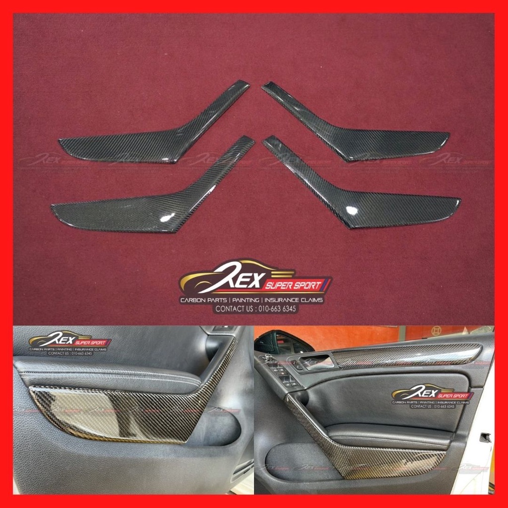 VW Volkswagen Golf Mk6 Interior Door Panel Trim GTI R TSI Real Carbon ...