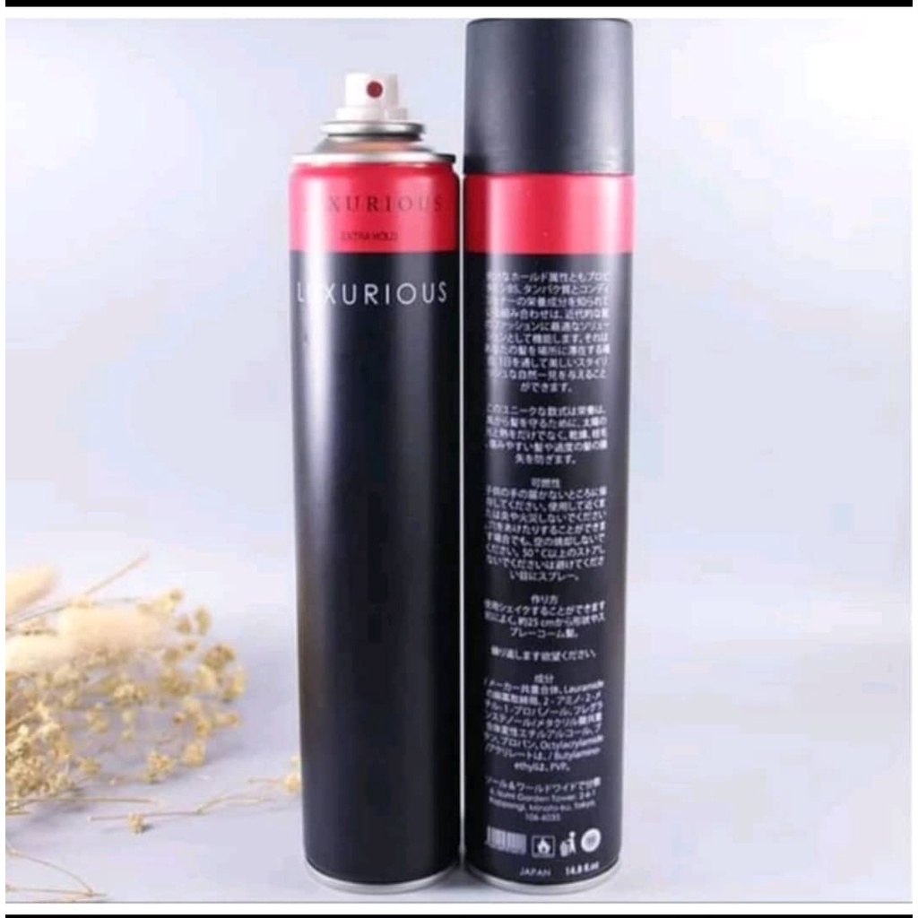 KL STOCK]- Luxurious Extra Hold Hair Spray (420ml) Spray Rambut Saloon ...