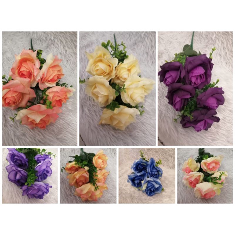 Bunga Rose (Sejambak 5 Kuntum bunga) | Shopee Malaysia