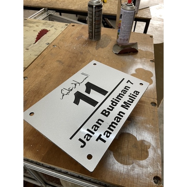 aluminium signage nombor rumah custom | Shopee Malaysia