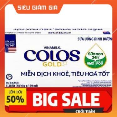 Box Of 48 Boxes Of Vinamilk COLOS GOLD Powdered Milk 110ml | Shopee ...