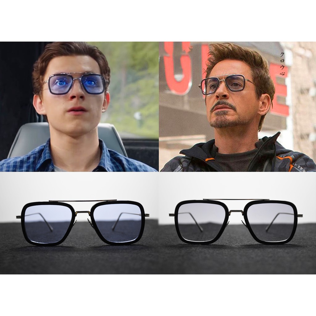 Tony Stark Iron Man & Spider-man EDITH glasses | Shopee Malaysia