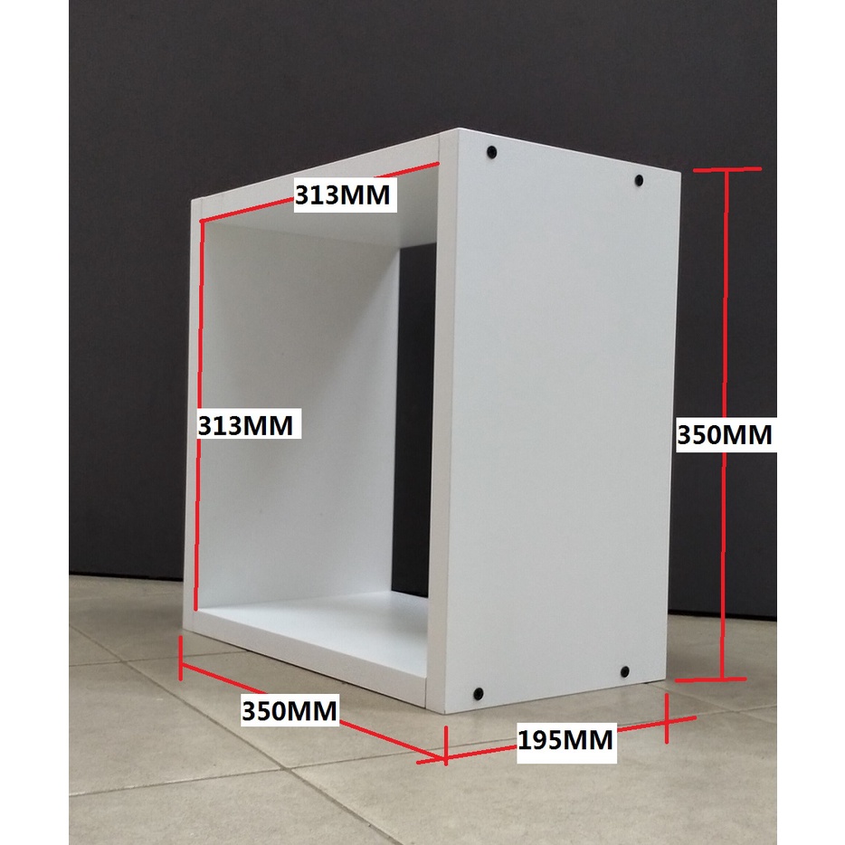 Wooden Cube Box Shelves Cabinet Wall Mounted Stackable Living Bedroom ...