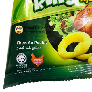 Oriental Chicken Ring 14g x 8pkt Chiken Flavour Childhood Snack Jajan ...