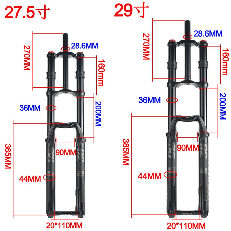 Rean STOREYOJOLO MTB Fork 27.5 29 Inch Mountain Bike Air Suspension ...