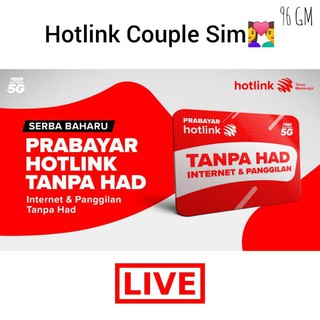 Hotlink Couple Sim Nice Number Prepaid Card MNP / Port In to Hotlink Tanpa Had Unlimited data ...