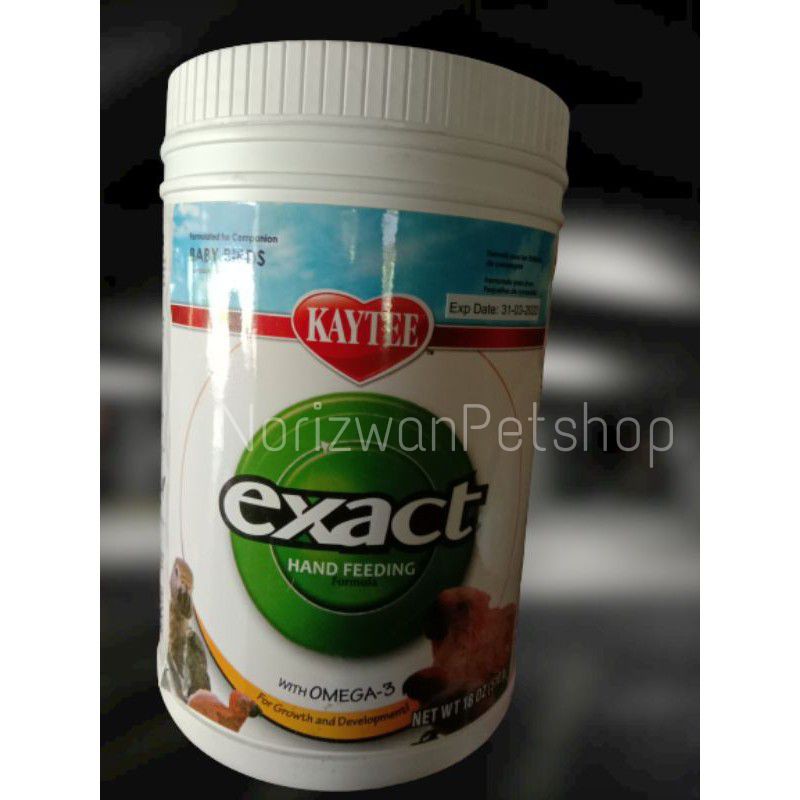 (Exp 2024) 510gm 18OZ kaytee exact hand feeding formula OMEGA 3 makanan ...