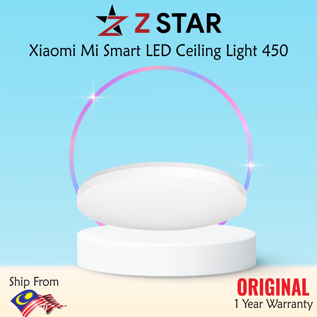 Xiaomi Mi Smart LED Ceiling Light 450 (Adjustable Brightness & Color ...