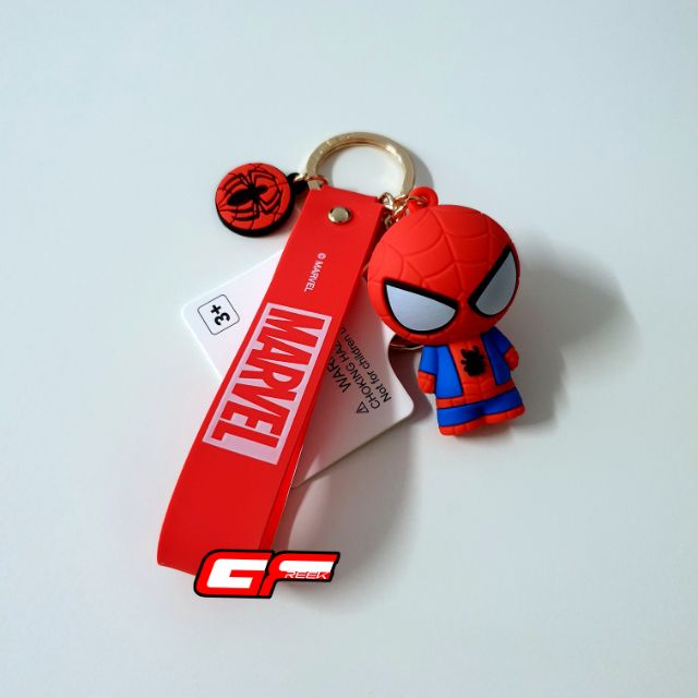 Marvel Keychain 3D Spiderman Spider-man key chain charm [Official ...