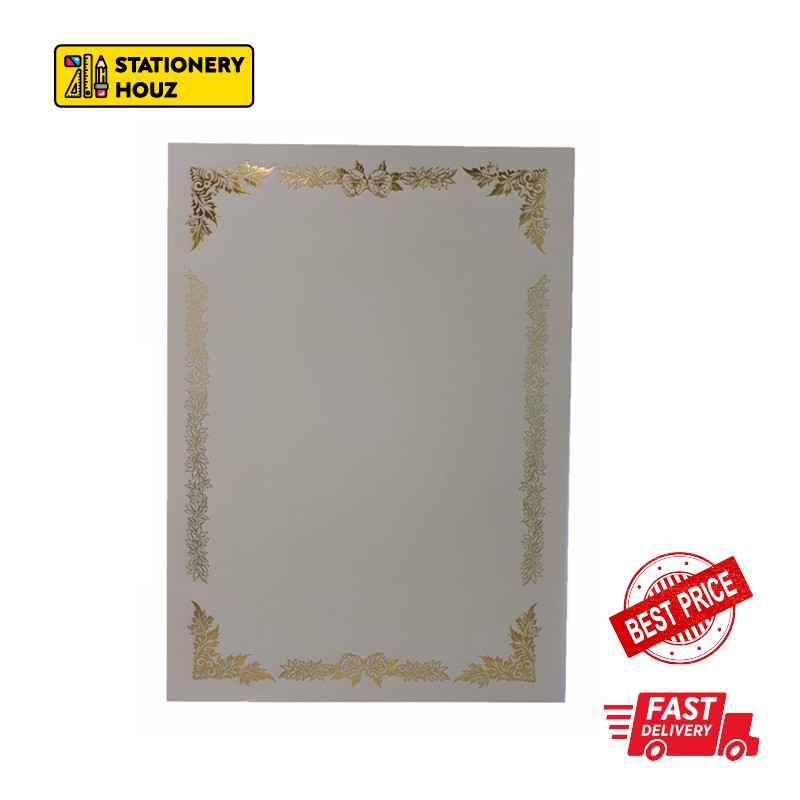 Stationery Houz A4 Hotstamping Certificate Paper 160 Gsm Kertas Sijil