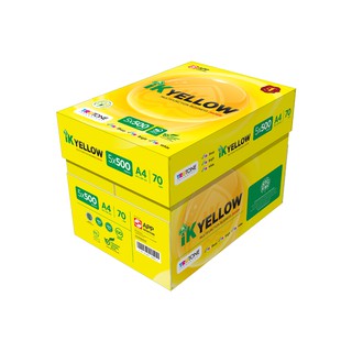IK Yellow 500s 70gsm A4 Paper 1 Carton Box (5 Reams) (500 sheets/ream ...
