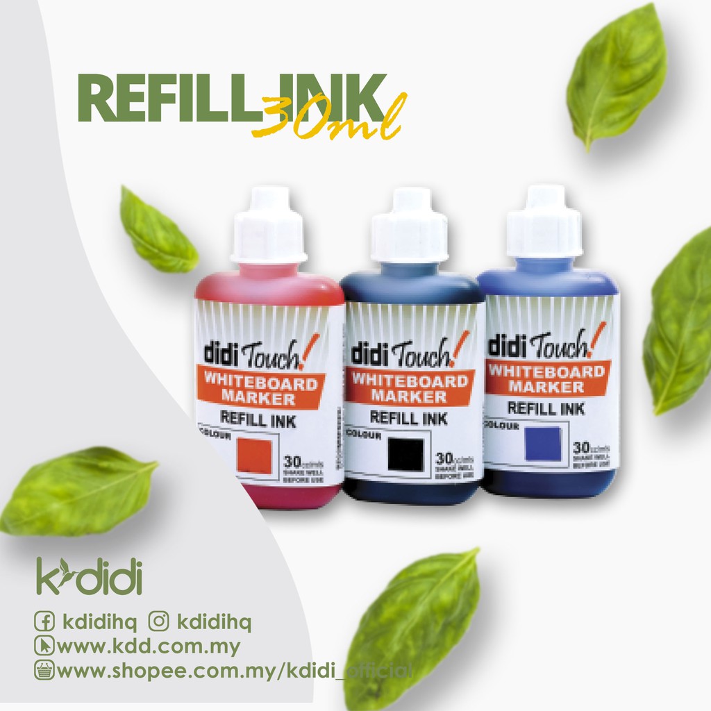 KDIDI Whiteboard Ink Refill 30ML | Shopee Malaysia