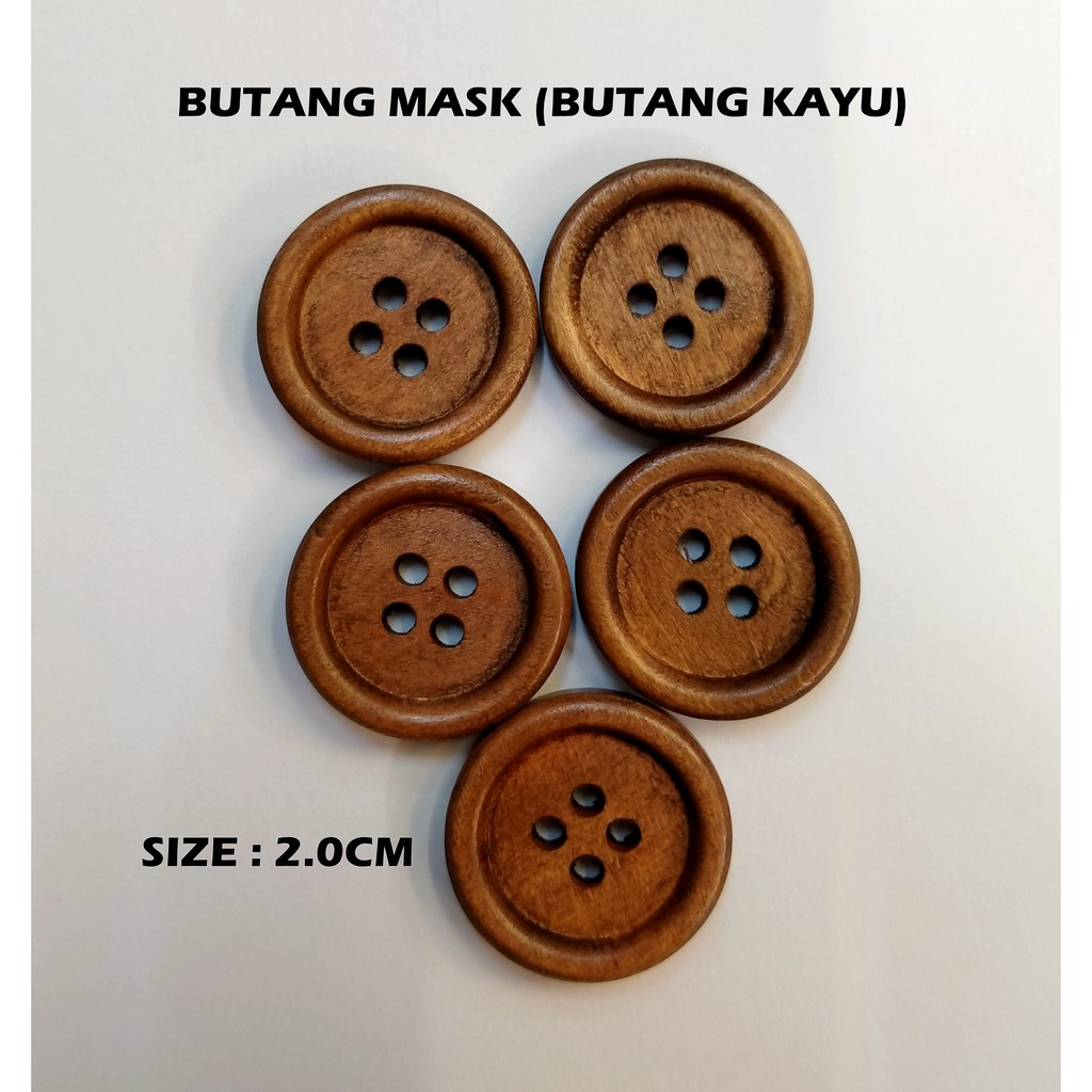 Butang Mask ( Butang Kayu) - DF 0300 | Shopee Malaysia