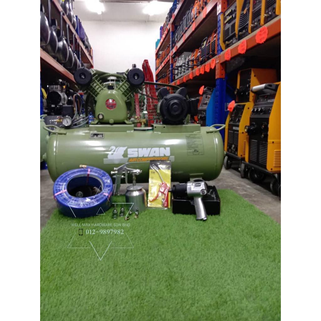 Swan 2HP Air Compressor SVP-202 8 Bar 85L Tank | Shopee Malaysia