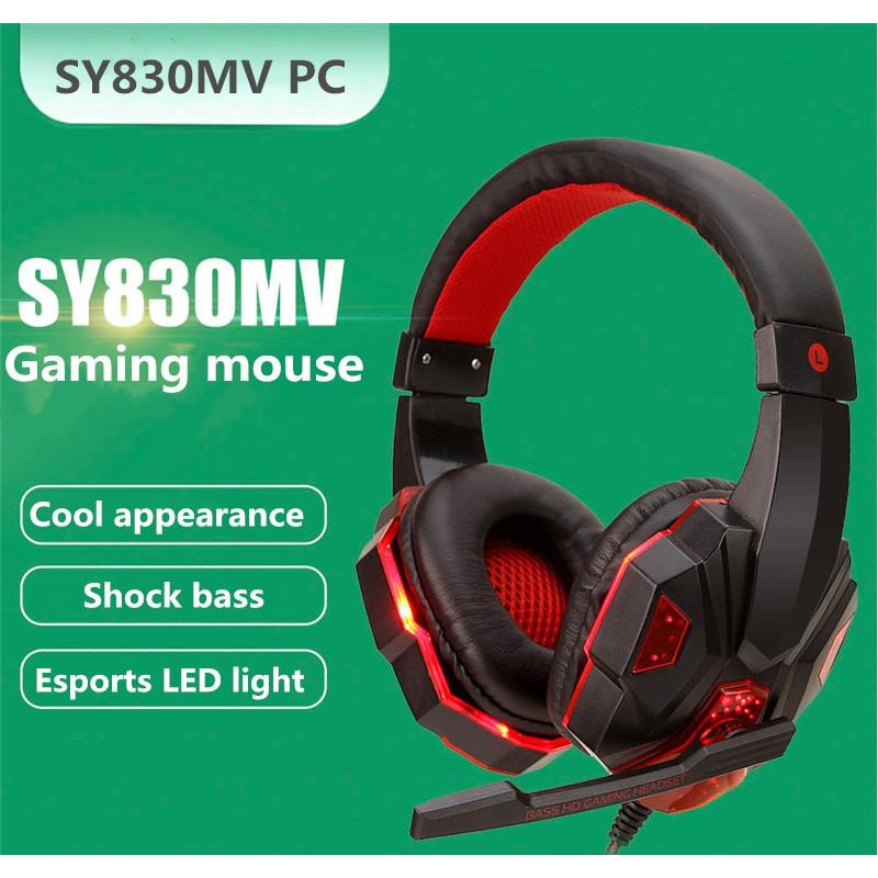 Glowing Gaming Headphone plextone pc780 sy830 Head-Mounted Noise ...