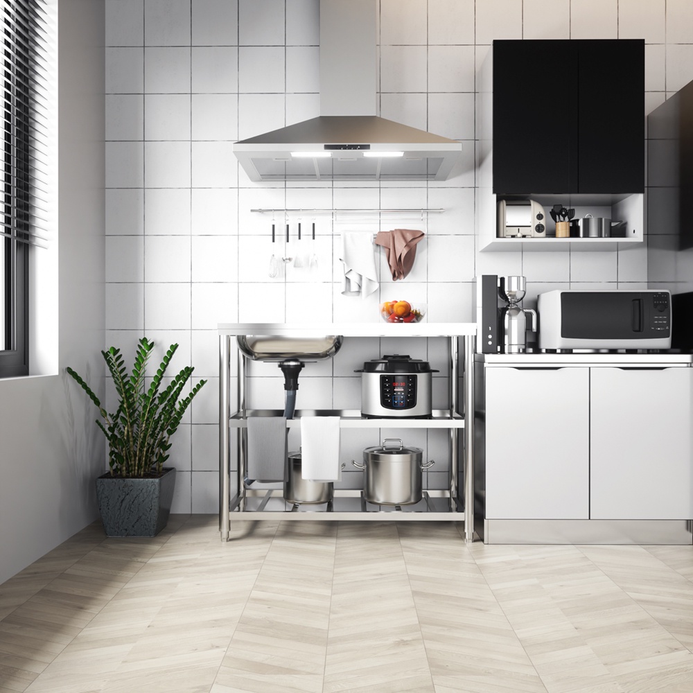 Sinki Dapur Kitchen Sink With Stand Singki Dapur Wash Basin Sinki ...