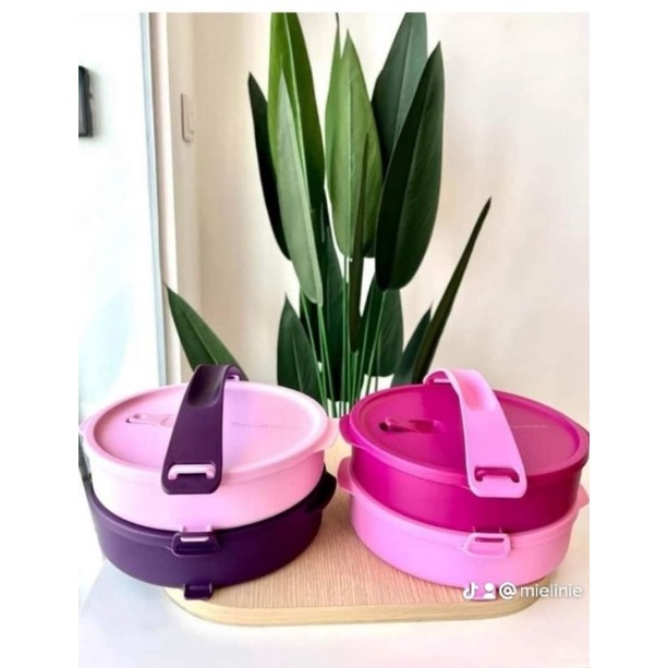 TUPPERWARE MICROWAVEABLE ROUND CLICK TO GO 880ML | Shopee Malaysia