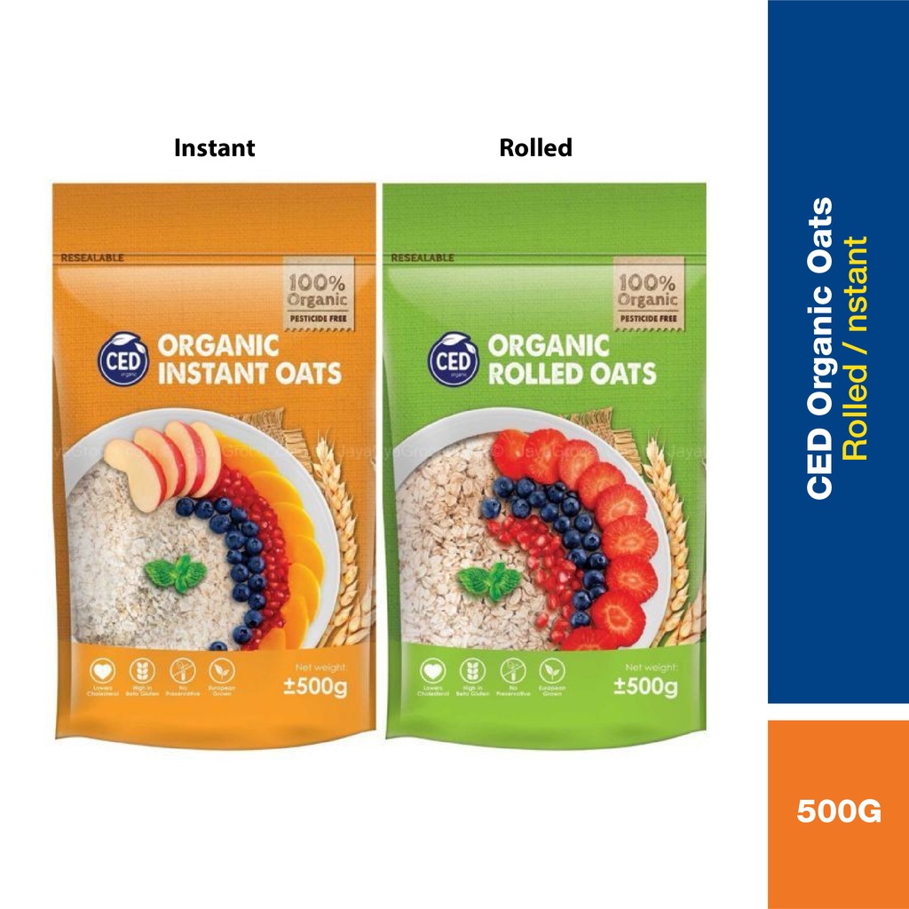 CED 100% Organic Instant/Rolled Oat (500g) | Shopee Malaysia CED 100% Organic Instant/Rolled Oat (500g) | Shopee Malaysia