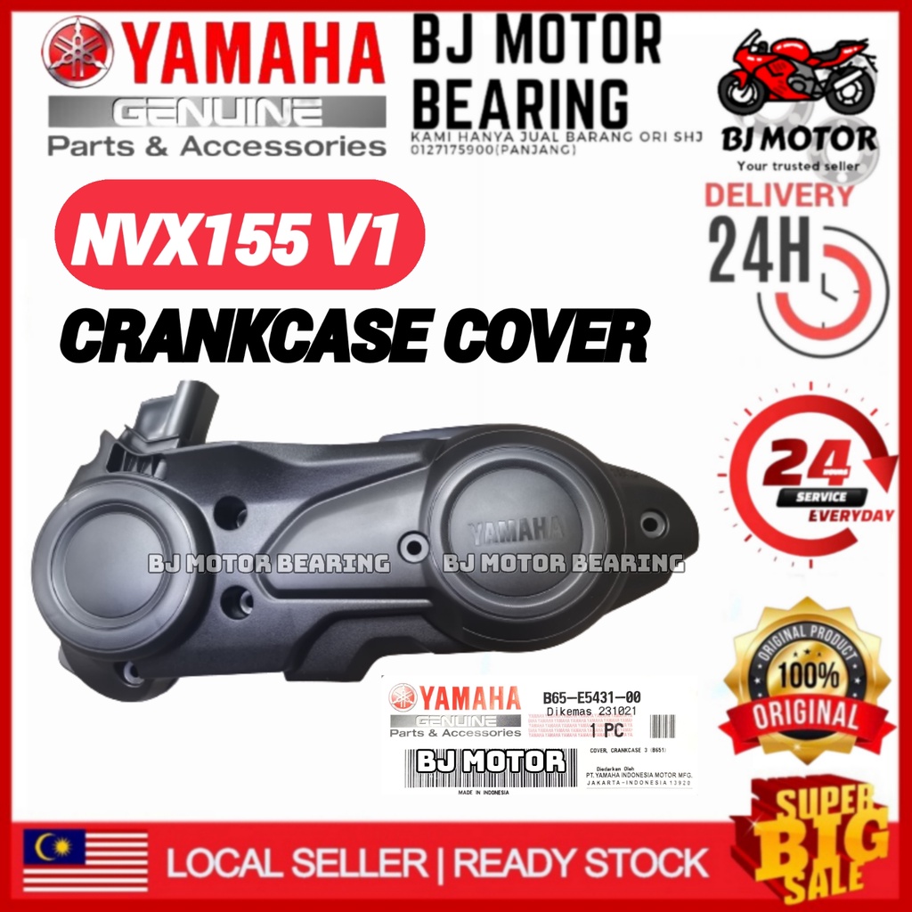NVX CRANKCASE ENJIN COVER KIRI ENGINE LEFT NVX155 V1 100% ORIGINAL ...