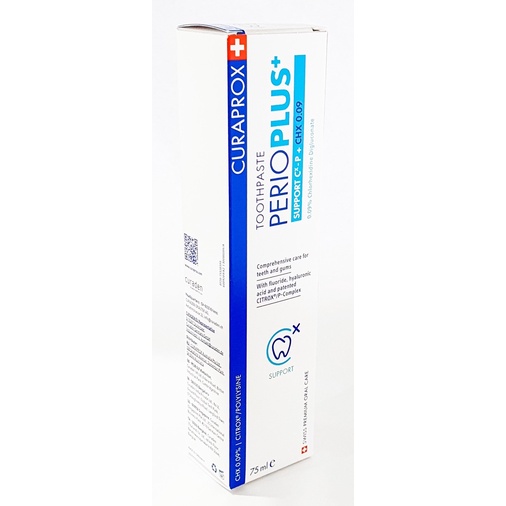 Curaprox PerioPlus + support toothpaste 75ml chlorrhexidine 0.09% gum care toothpaste | Shopee ...