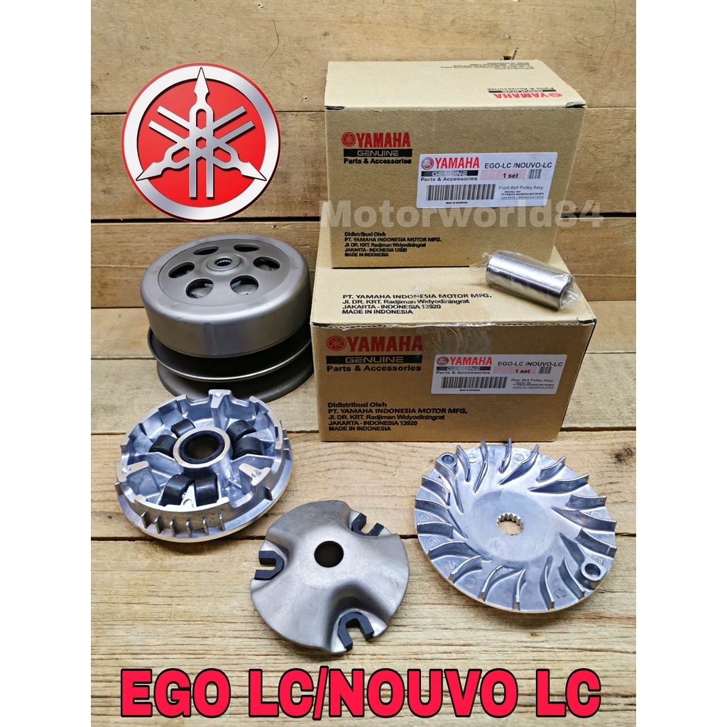 YAMAHA REAR + FRONT PULLEY SET EGO LC NOUVO LC PULLY ORIGINAL INDONESIA YAMAHA SCOOTER EGOLC ...