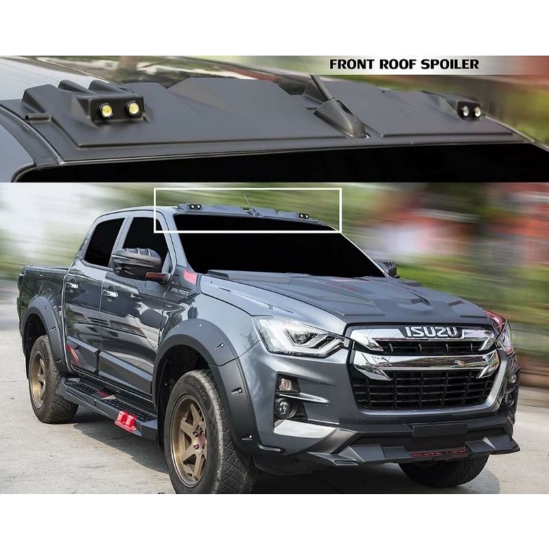 2021 DMAX X-TERRAIN FRONT ROOF SPOILER LED | Shopee Malaysia