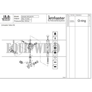SPARE PART - JETMASTER VALVE / OIL SEAL / WATER SEAL / PISTON / SUPPORT ...