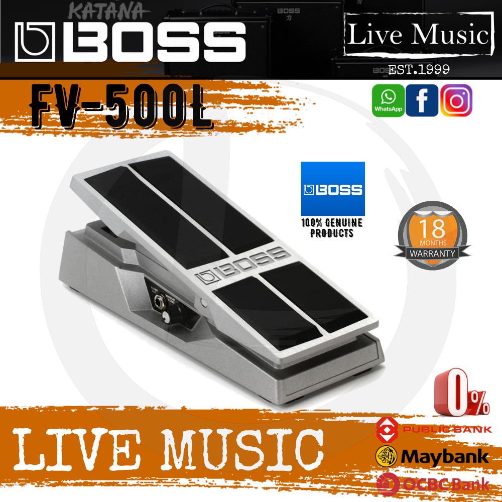Boss FV-500L - Foot Volume Pedal (FV500H/FV500L/FV-500H/FV500) | Shopee Malaysia