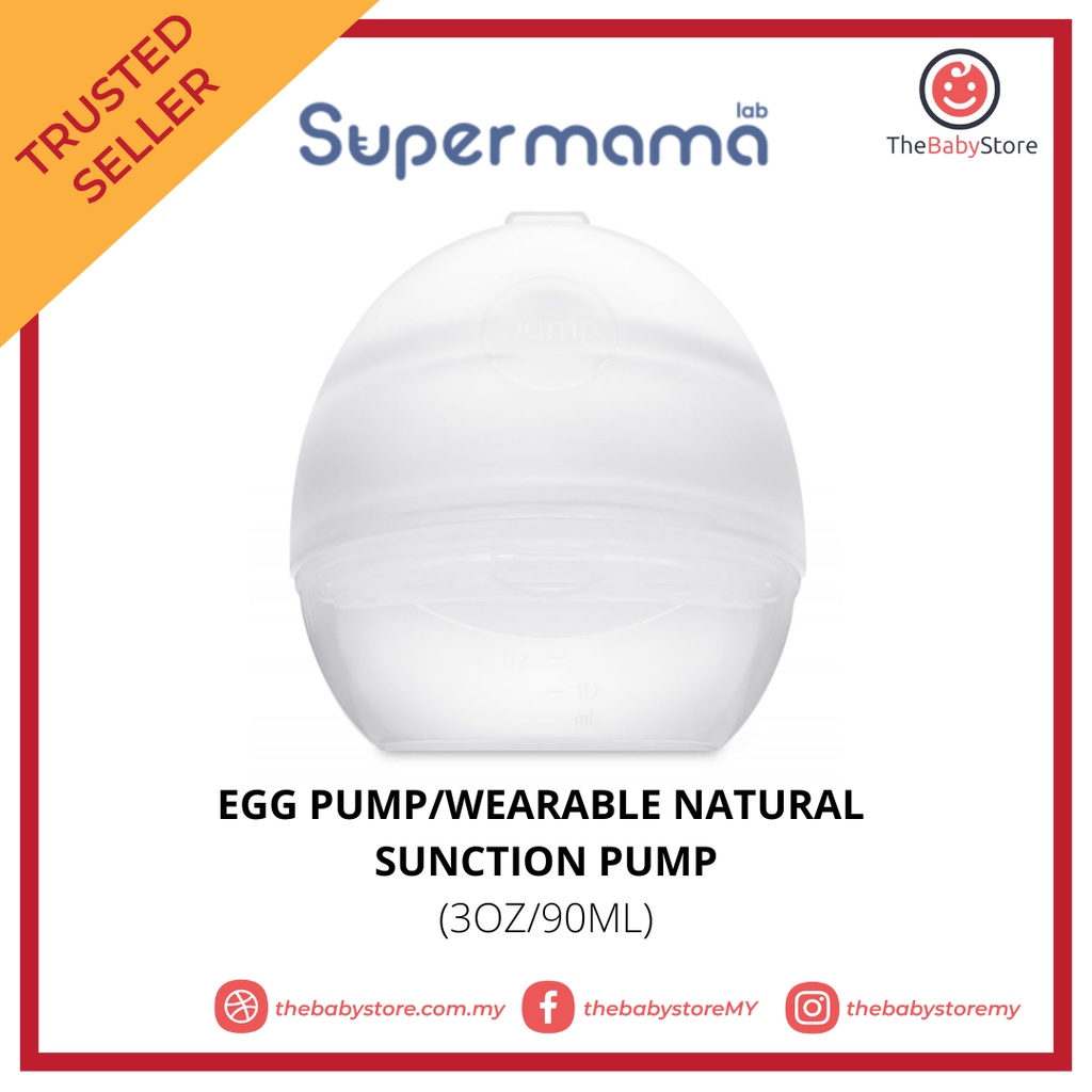 Supermama Egg Pump/ Wearable Natural Sunction Pump/ Manual Breastpump- 1Pcs | Shopee Malaysia