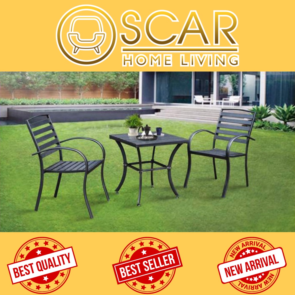 Garden Set Balcony Table Balcony Chair Kerusi Meja Taman Kerusi Santai Cafe Indoor Outdoor