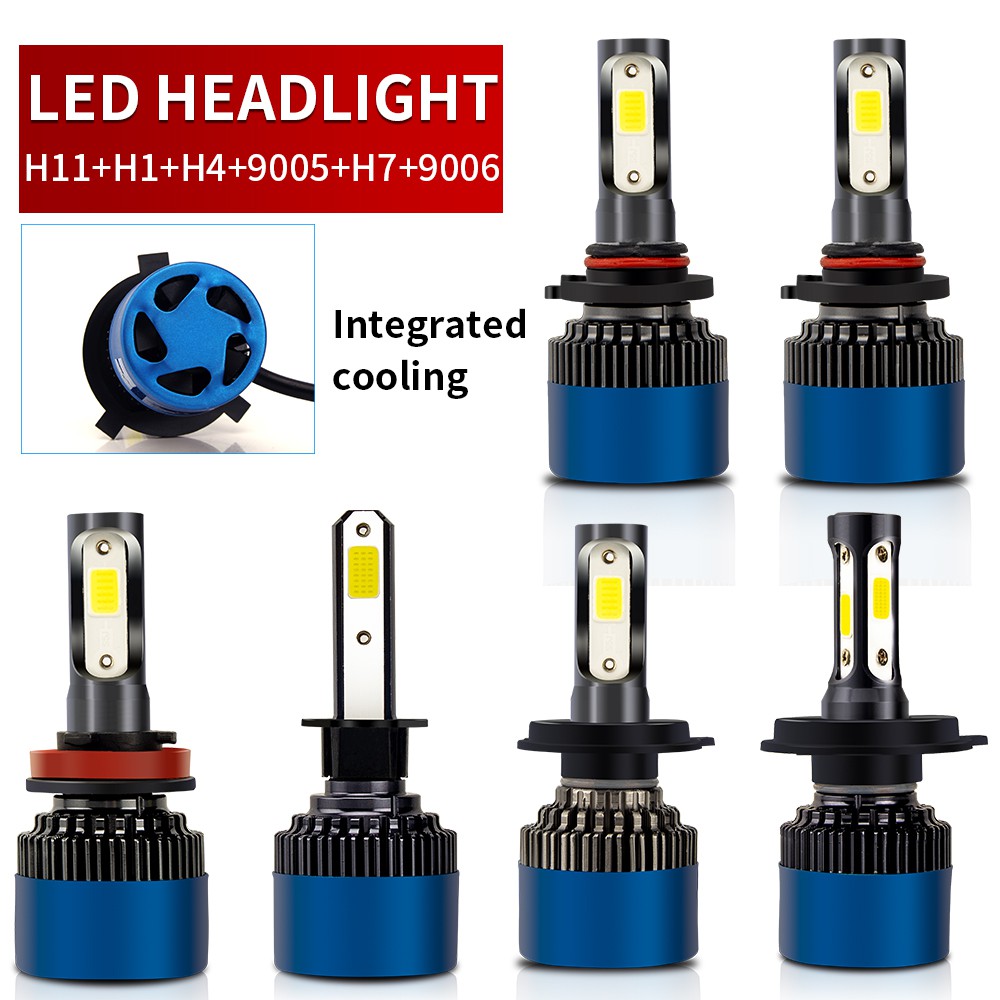 JIUGUANG 2pcs LED Car Motorcycle Headlight Bulbs H4 H7 H1 H11 CREE LED Headlight 10000LM Hi/Low ...