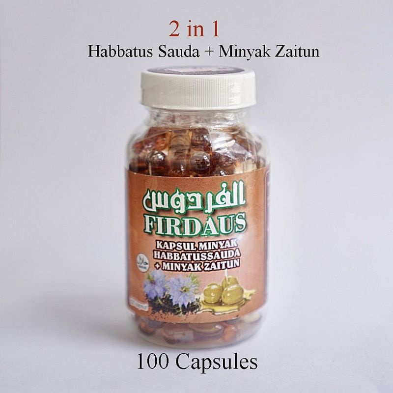 Habbatus Sauda and Olive Oil Mixed Capsules / Habbatus Sauda dan Minyak ...
