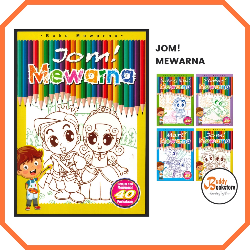 [BuddyBookstore] Colouring Book: Buku Warna (Little Sun) | Shopee Malaysia