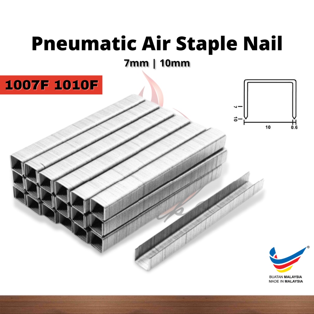 Pneumatic Air Staple Nail Refill 1007F 1010F 7mm 10mm Staple Tacker ...
