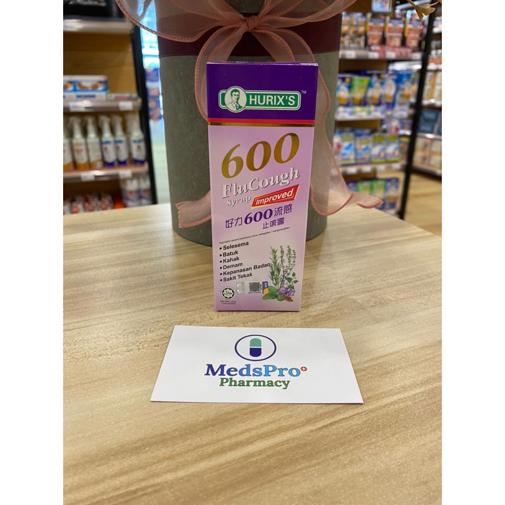 HURIX'S 600 Flu Cough Syrup 100ML | Shopee Malaysia
