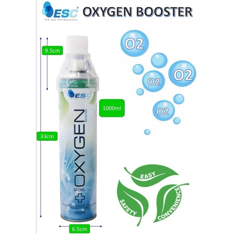 ESC OXYGEN BOOSTER (PORTABLE INHALER) 1000ML | Shopee Malaysia