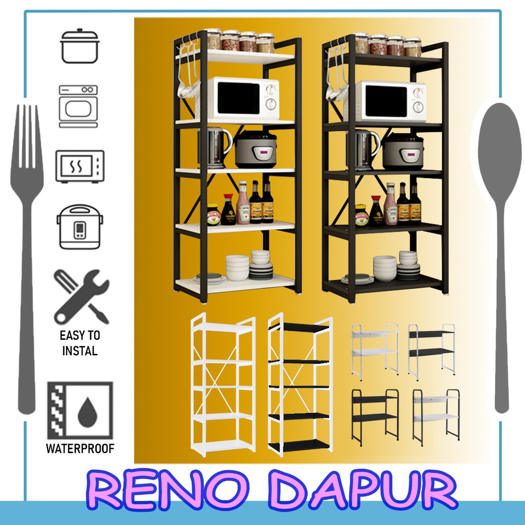 MULTI-LAYER STORAGE KITCHEN RACK KITCHEN SHELF KITCHEN STORAGE ...