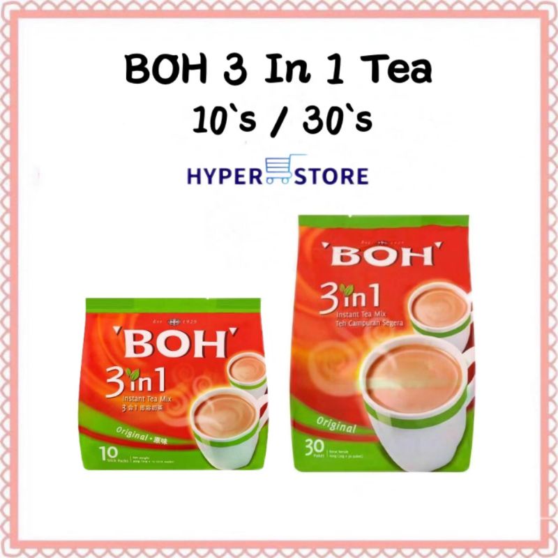 READY STOCK BOH 3 IN 1 Instant Tea Mix 10s / 30s - 20G | Shopee Malaysia