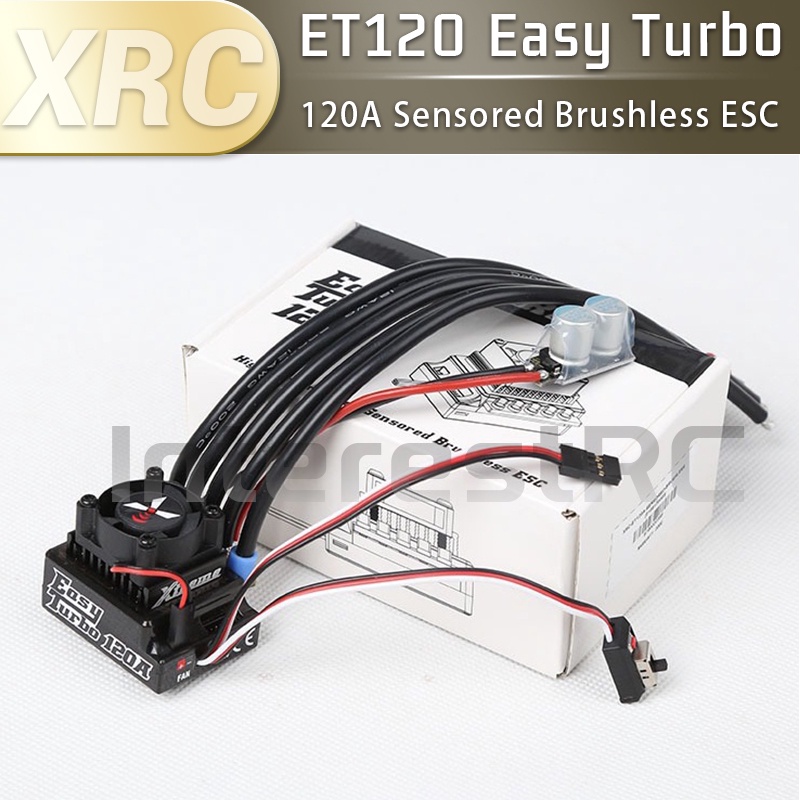 XRC ET120 Turbo 120A Sensory Brushless ESC for 1/10 RC Electric Drift ...