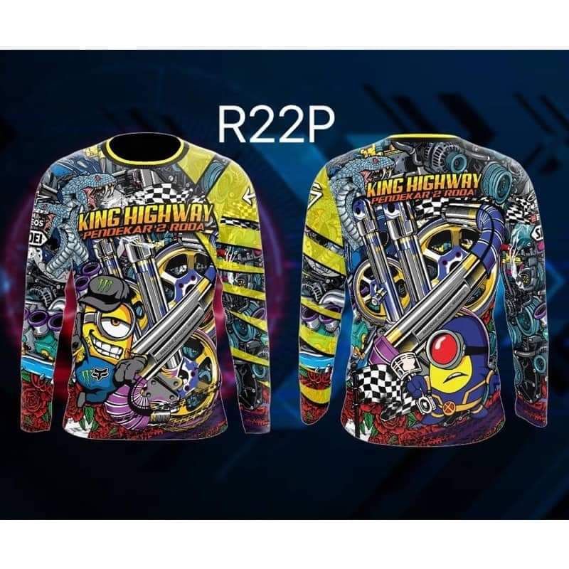 jersey moto/baju moto/baju rempit/kaki moto/ride santai | Shopee Malaysia