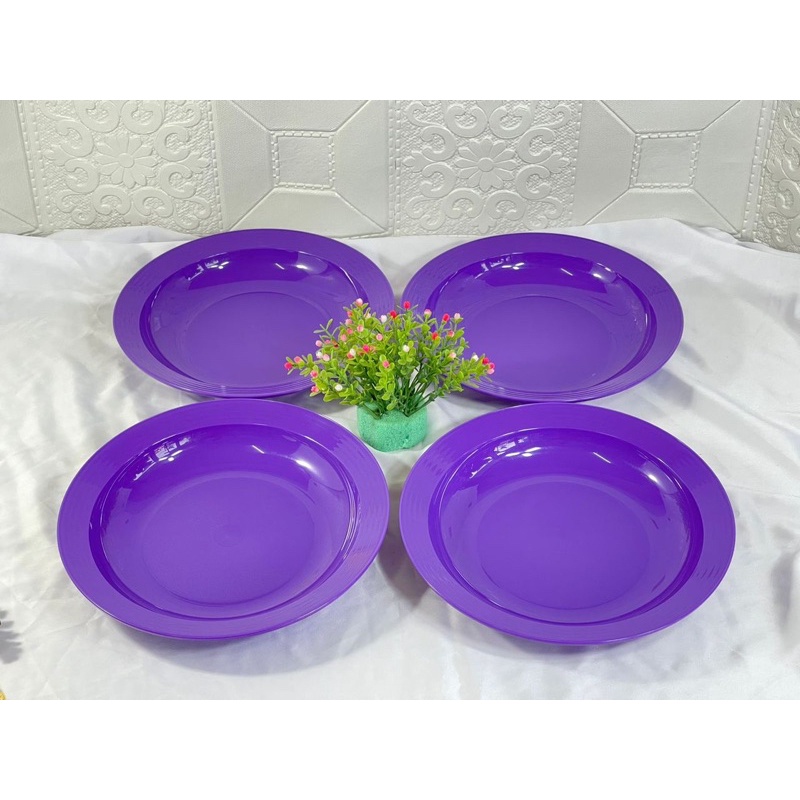 tupperware large deep plate 1 set ( 4 pcs) | Shopee Malaysia