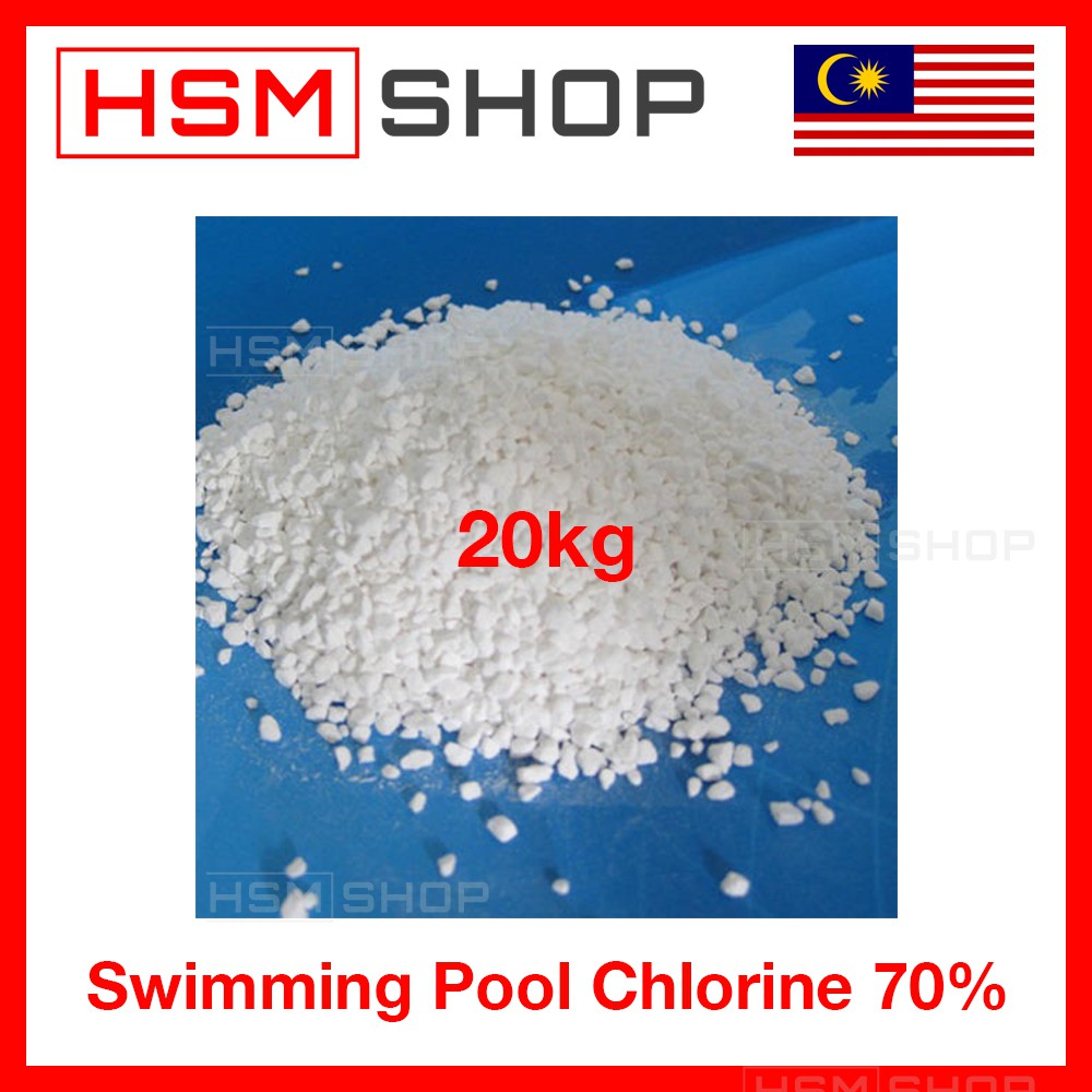 [READY STOCK] 20kg SWIMMING POOL CHLORINE POWDER / GRANULAR 70% ...