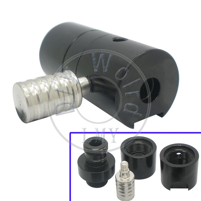 Black Aluminium Alloy Constant Pressure Valve Top Hat Connector Breech ...