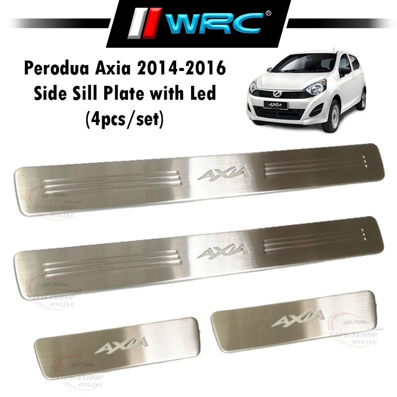 Perodua Axia 2014-2016 Side Sill Plate with Led (Blue/White) | Shopee ...