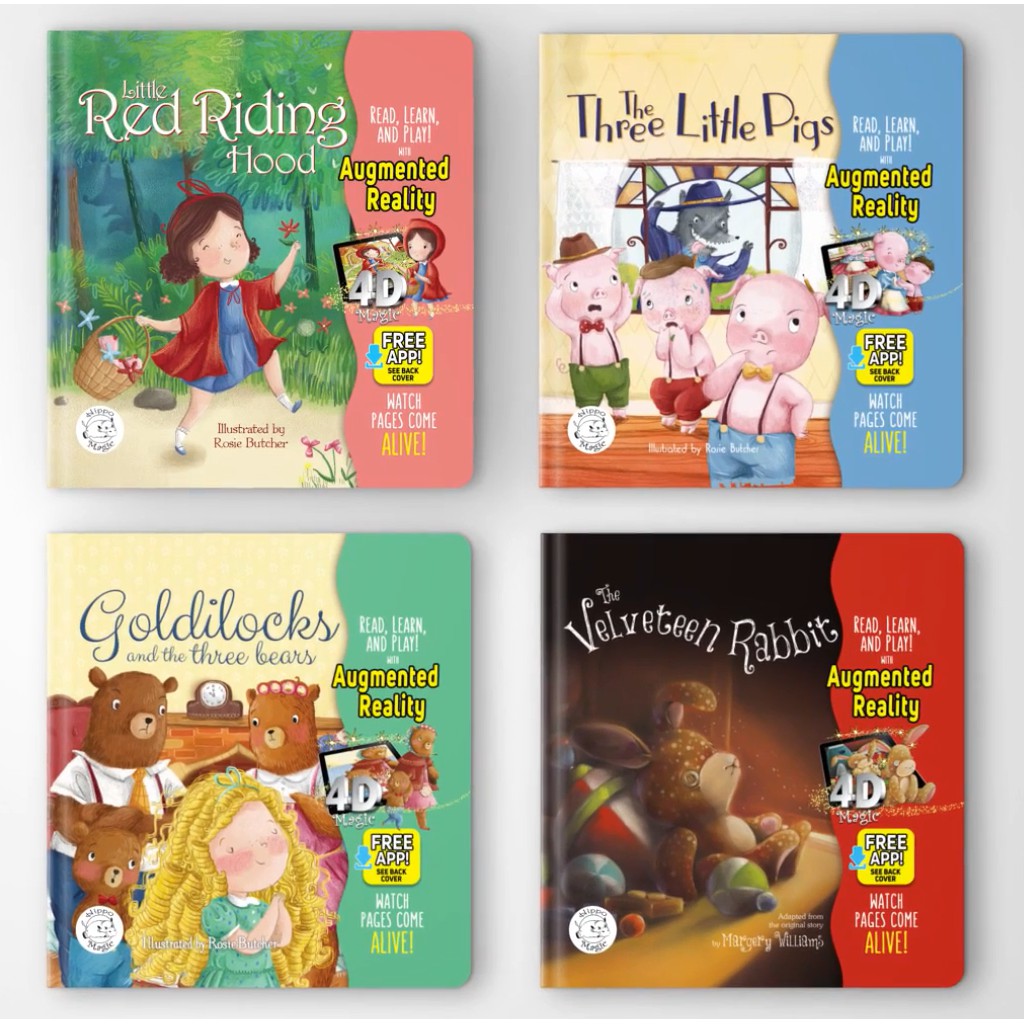 Montessori Hippo Magic Augmented Reality 4D Board Books Interactive ...